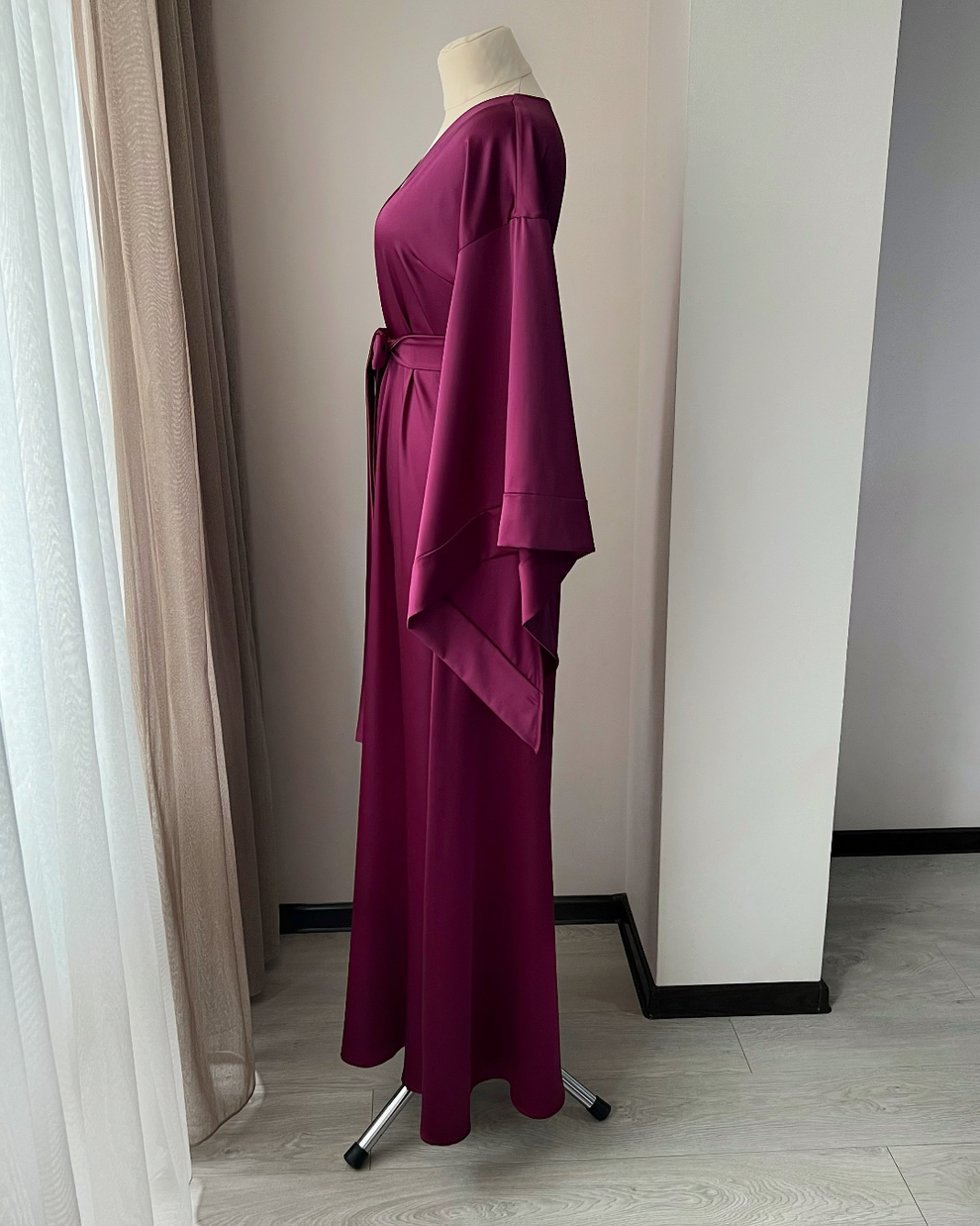 Luxurious long purple robe | Bridesmaid robes 🎁 – BellaDonnaUa
