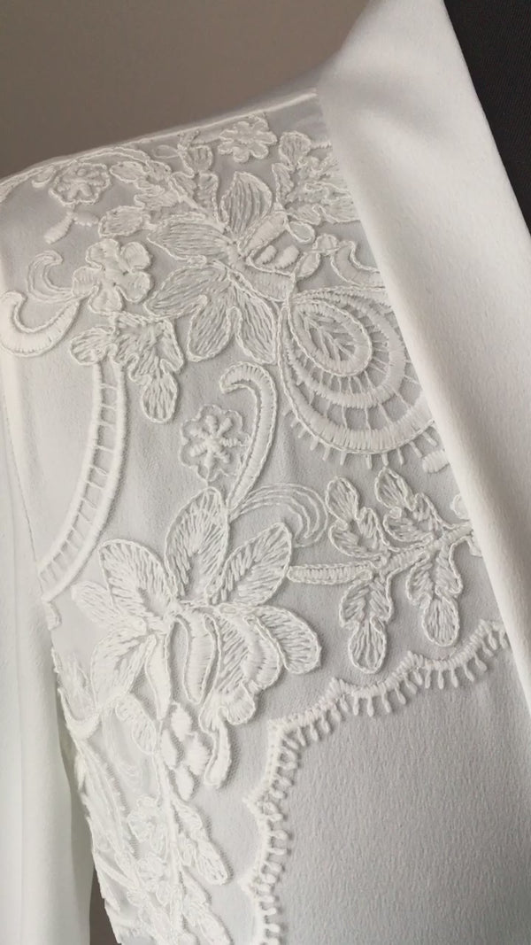 Bridal robe long lace | Bella Donna Handmade ️ – BellaDonnaUa