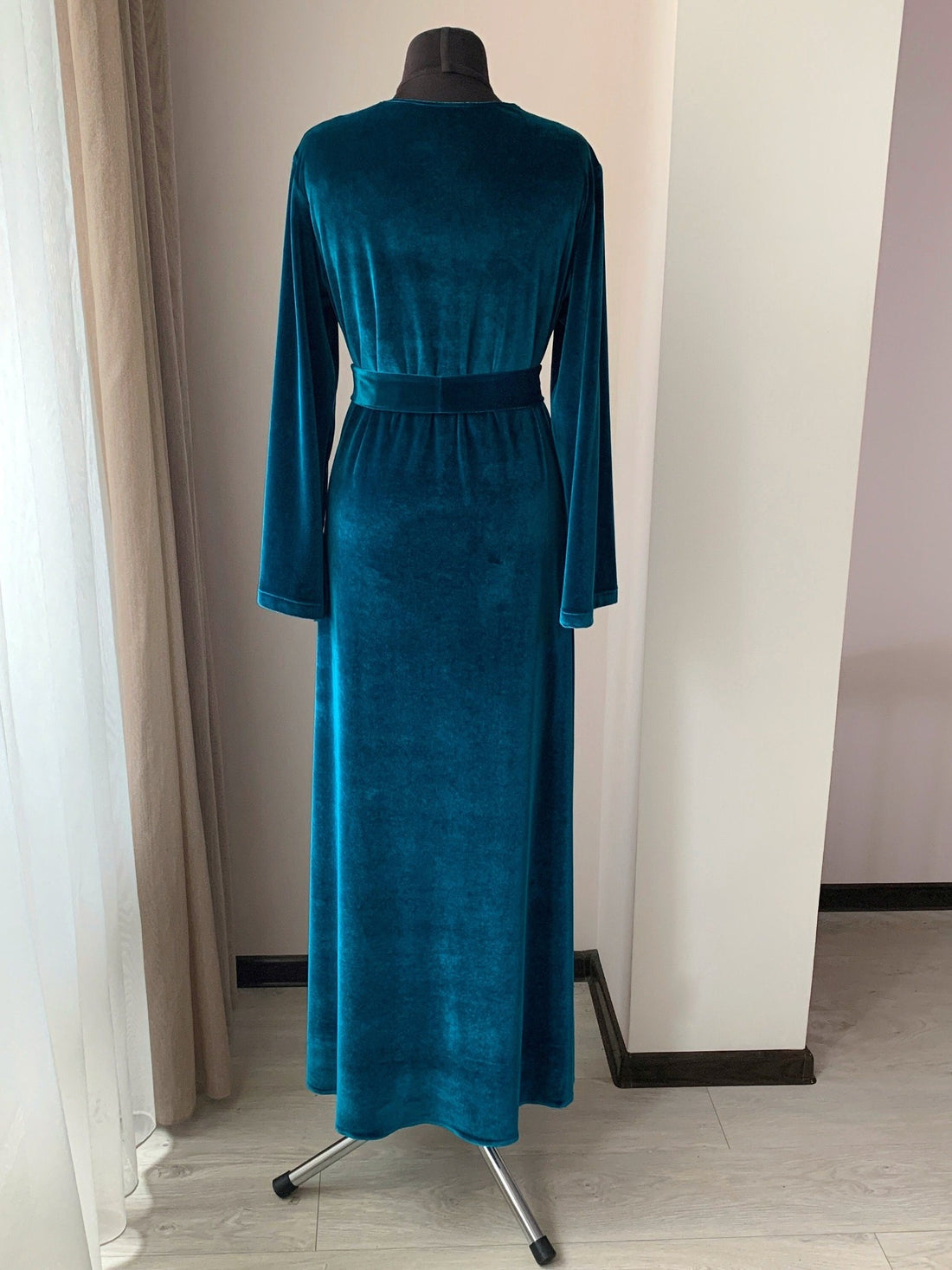 Emerald velvet robe women | BellaDonnaUa Handmade ️