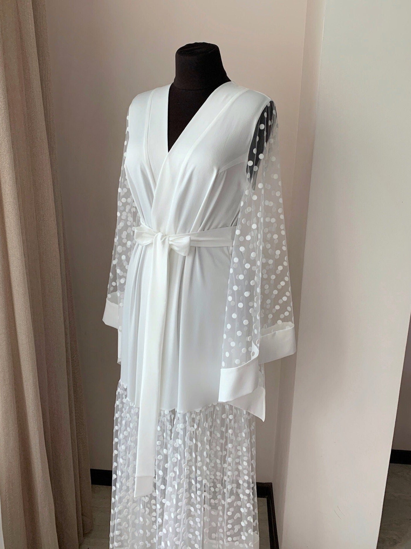 Sheer robe bride | BellaDonnaUa Handmade ️